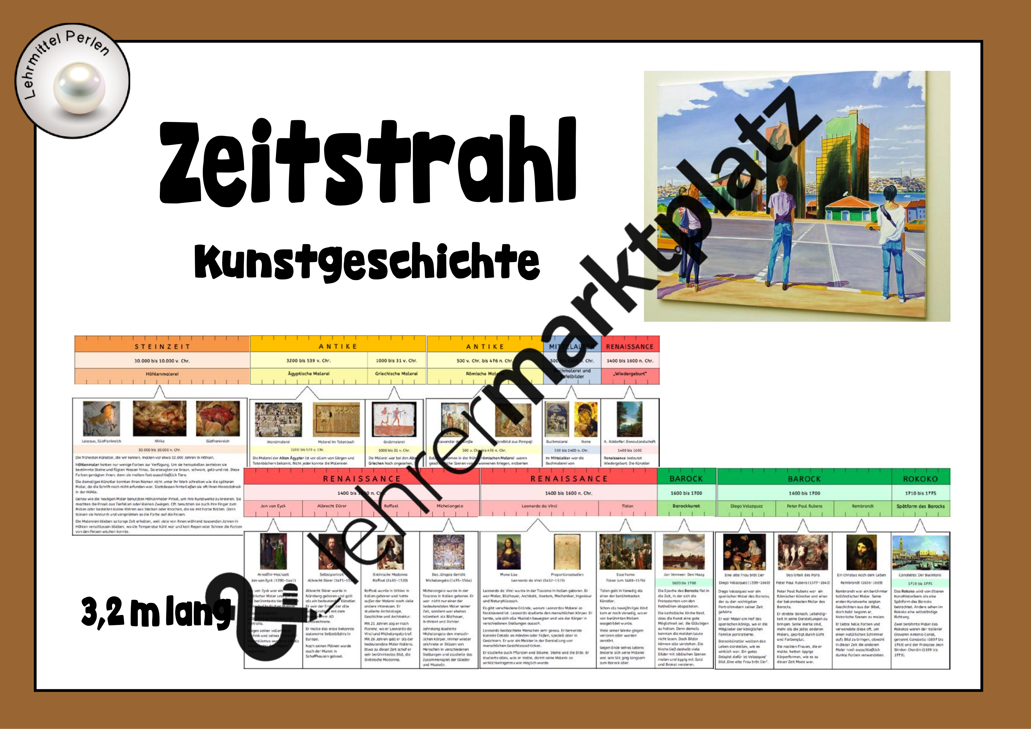 Zeitstrahl zur Kunstgeschichte - von der Höhlenmalerei bis zur ...