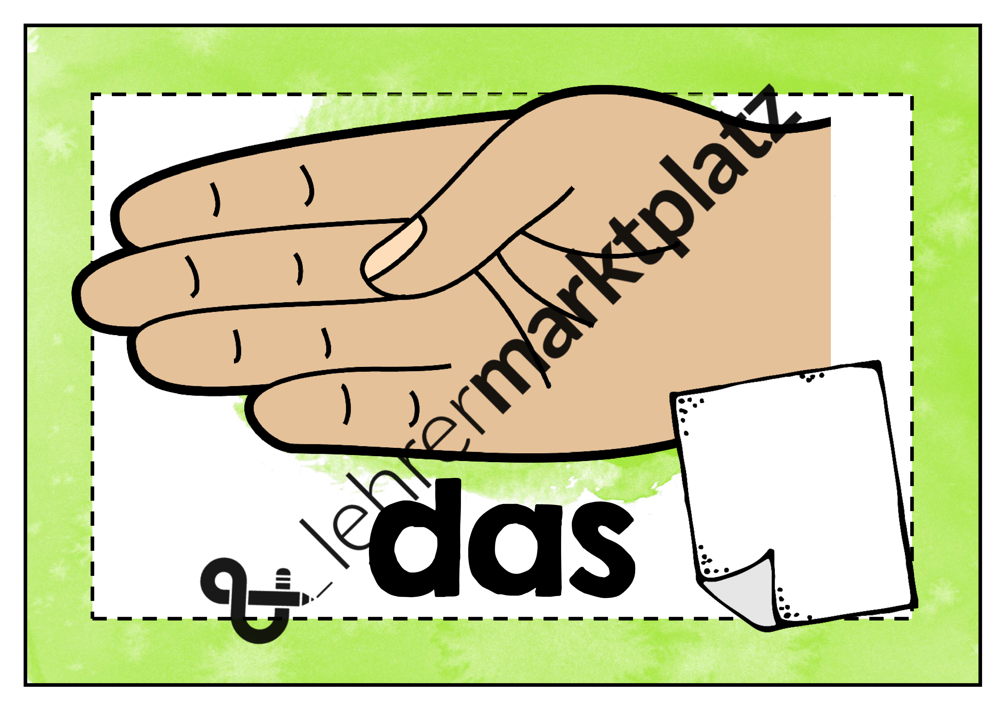 Artikelsymbole der - die - das - Bildkarten – Unterrichtsmaterial in ...