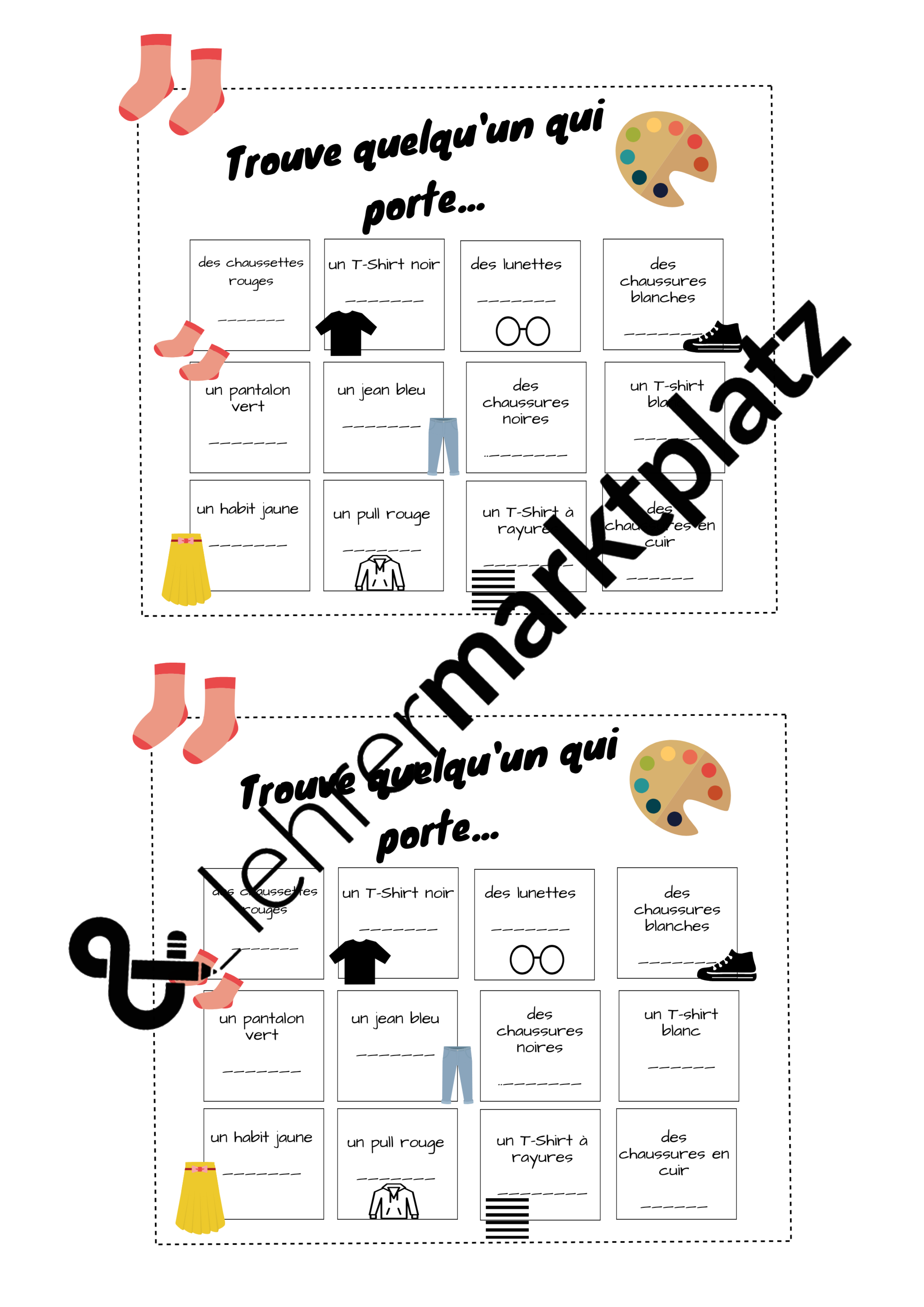 *Back to School* Trouve quelqu'un qui... – Unterrichtsmaterial in den ...